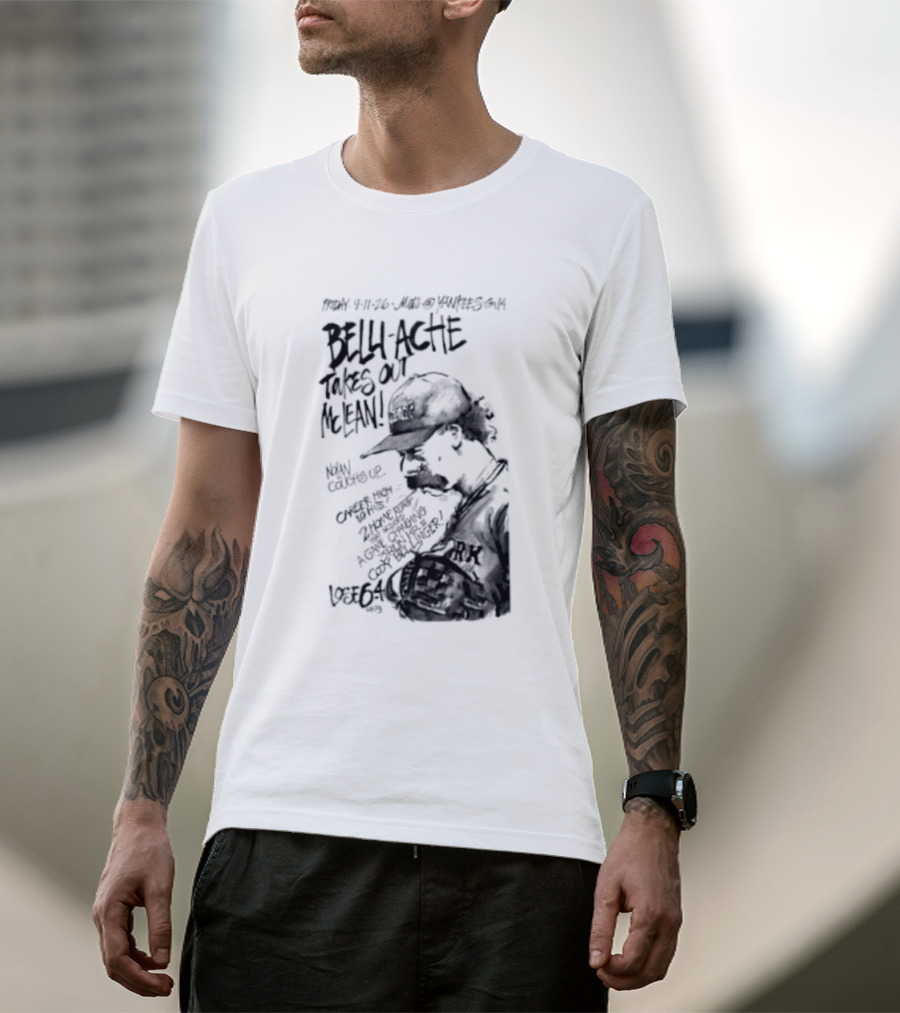 Belly Ache Takes Out McLean New York Mets Baseball T-Shirt