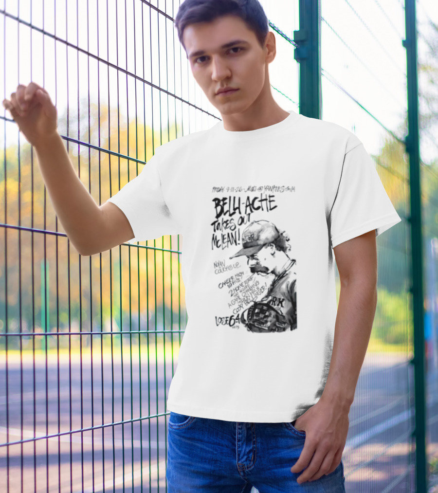 Belly Ache Takes Out McLean New York Mets Baseball T-Shirt