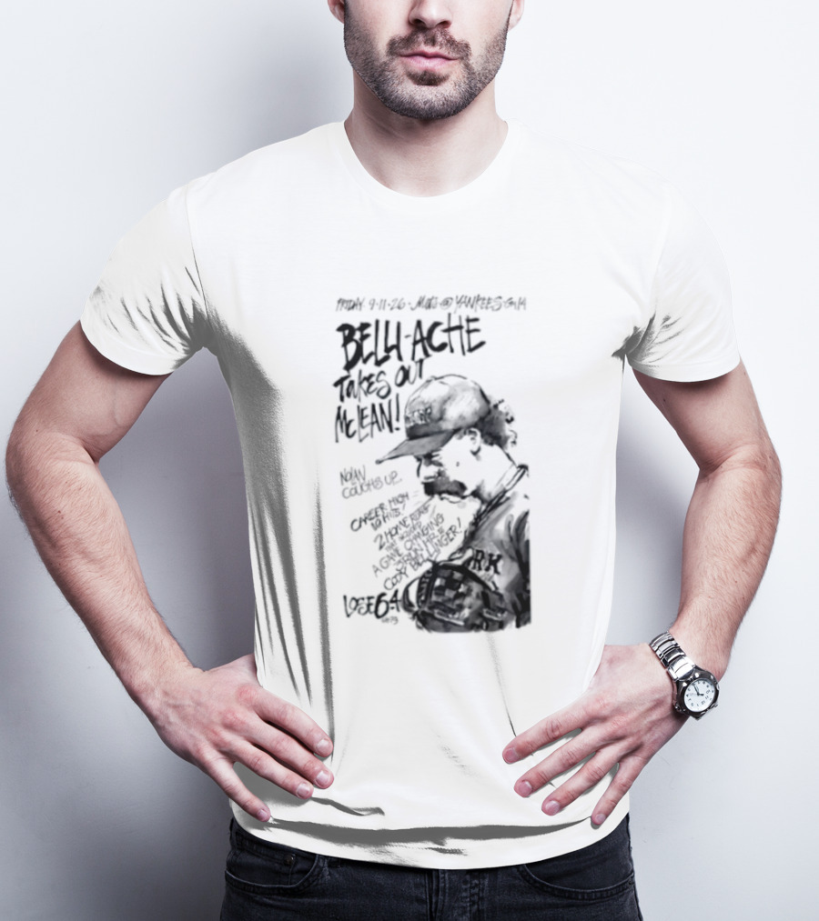 Belly Ache Takes Out McLean New York Mets Baseball T-Shirt