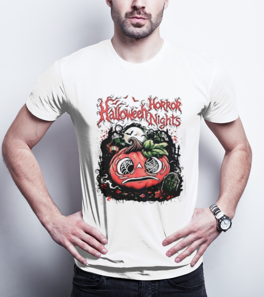 Halloween Horror Nights Pumpkin RIP Spooky T-Shirt
