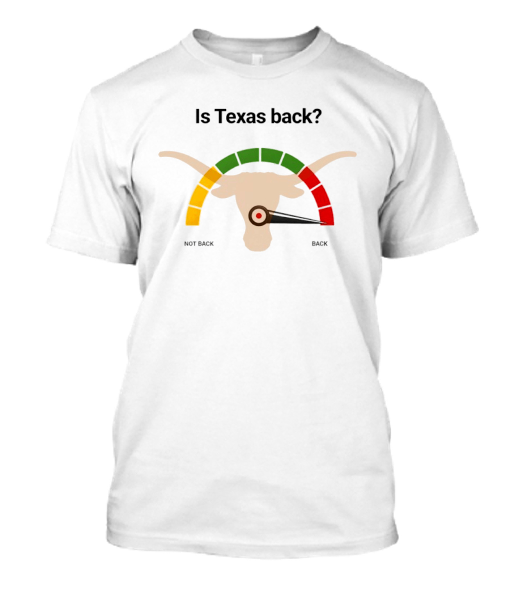 Is Texas Back Longhorns Meter Not Back Back T-Shirt