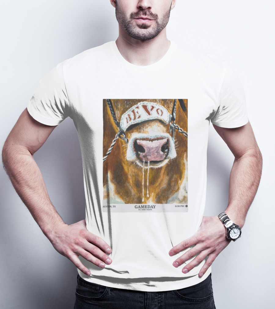 Texas Longhorns Bevo Vs Ohio State Austin TX Gameday 6:30 PM 2026 T-Shirt