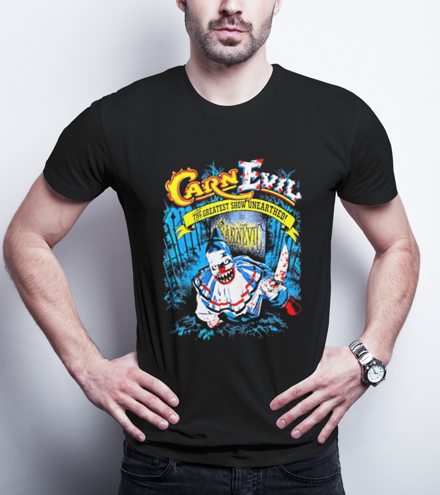 CarnEvil The Greatest Show Unearthed Creepy Clown Horror T-Shirt