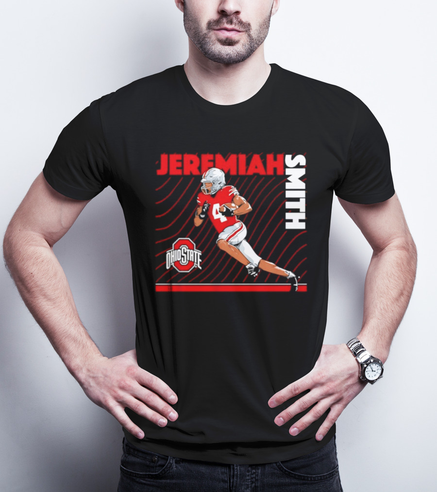 Jeremiah Smith Ohio State Buckeyes Neon Nights NCAA Football T-Shirt