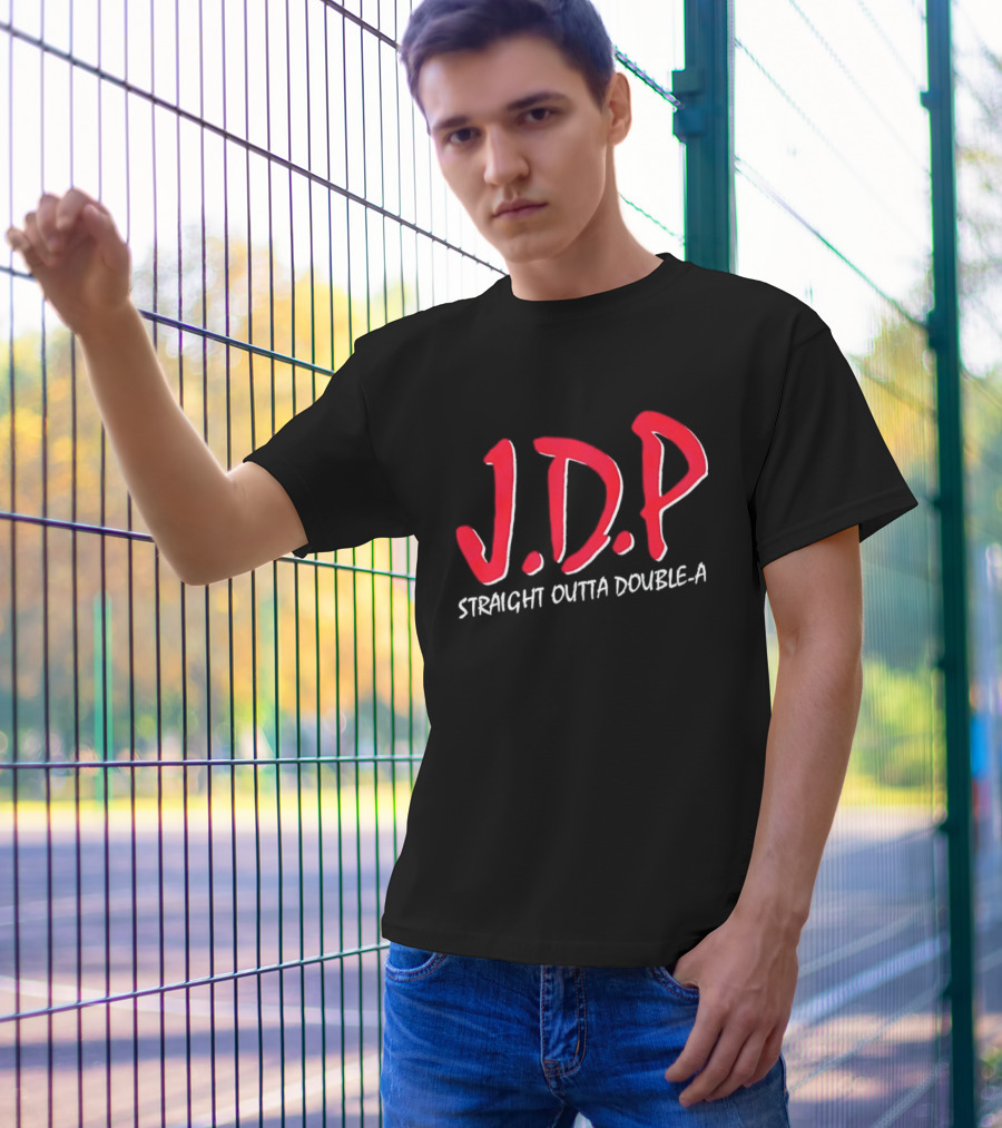 Josue De Paula JDP Straight Outta Double A Los Angeles Dodgers T-Shirt
