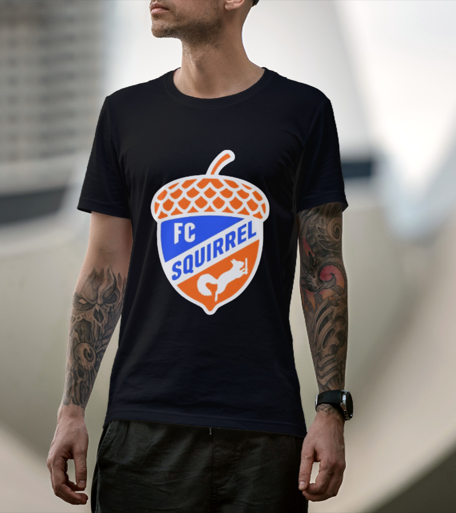FC Squirrel Acorn Crest Cincinnati Soccer T-Shirt