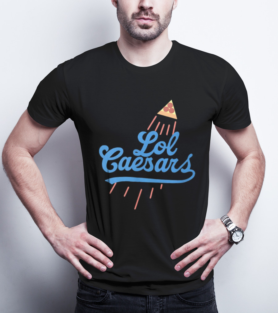 Lol Caesars Established 1969 Pizza 2 Sided T-Shirt