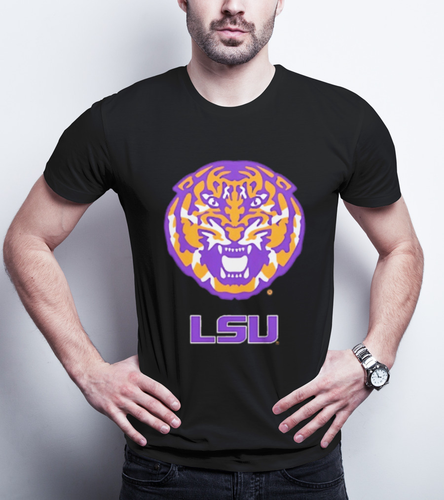 LSU Tigers NCAA Football Tiger Head T-Shirt