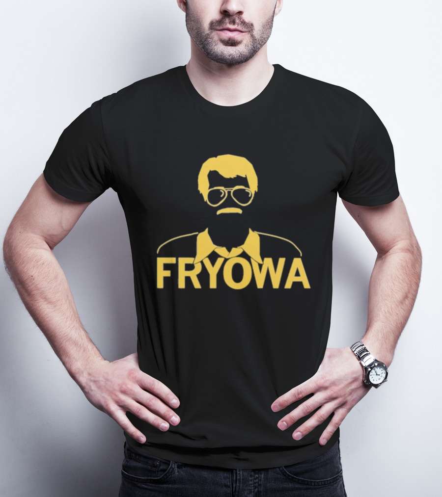 FRYOWA Yellow Mustache Glasses Black Snug Small T-Shirt