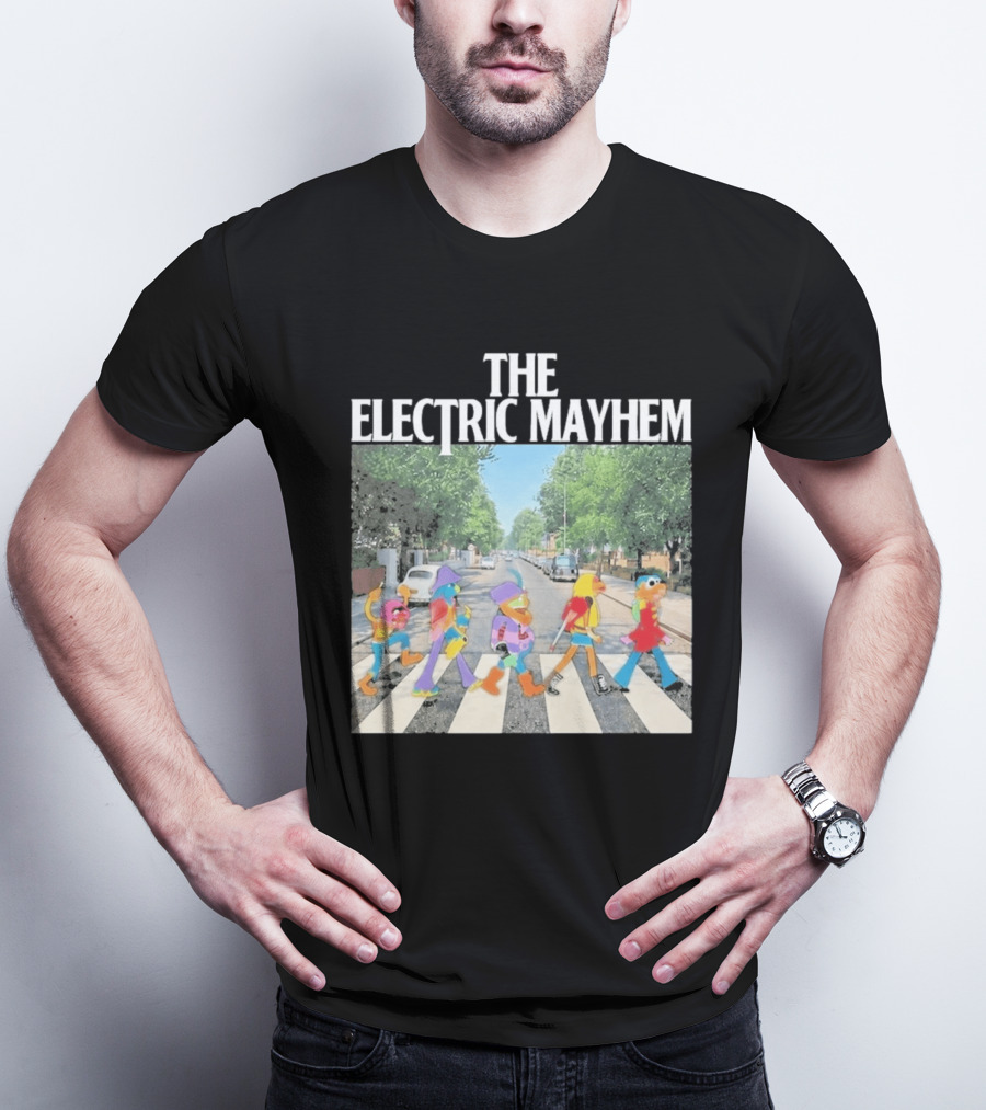 The Electric Mayhem Muppets Abbey Road Crossing Iconic Scene T-Shirt