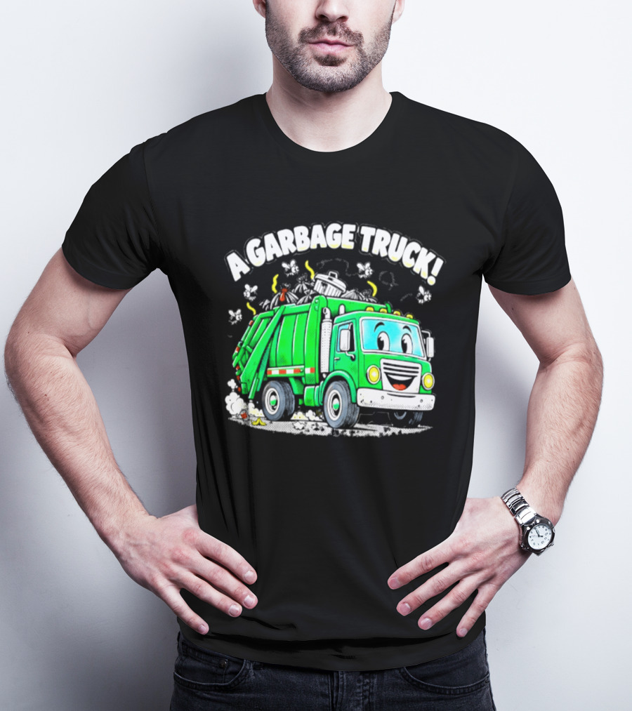 A Garbage Truck Cartoon Animation Fun T-Shirt