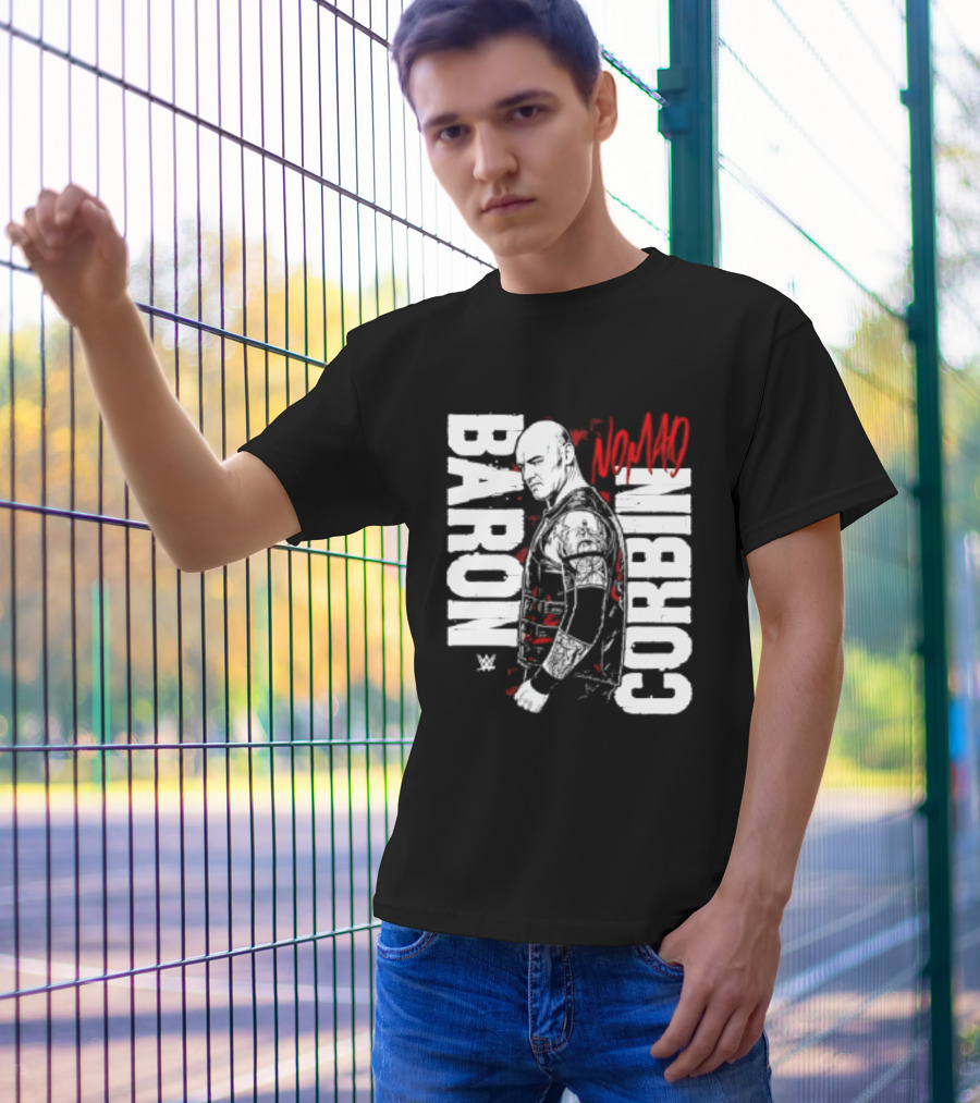 Baron Corbin WWE Nomad Vertical Name Wrestling Superstar T-Shirt