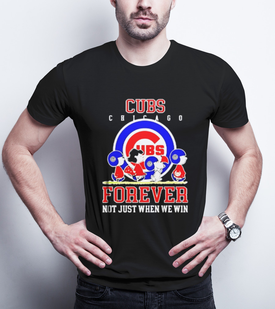 Chicago Cubs Peanuts Abbey Road Forever Not Just When We Win T-Shirt