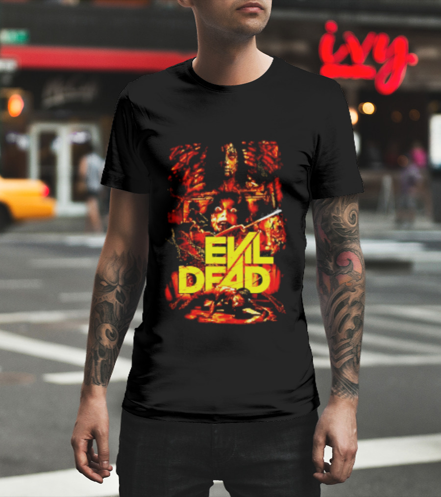 Evil Dead Classic Horror Movie Sam Raimi Iconic Cult T-Shirt