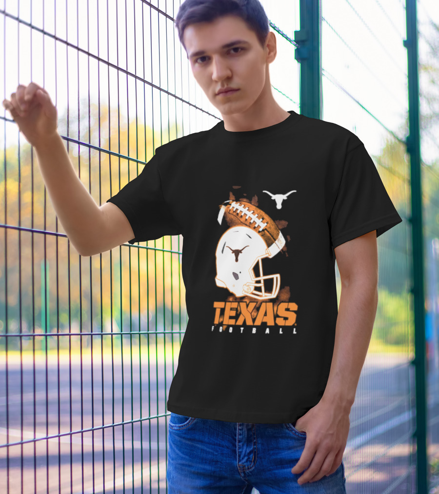 Texas Longhorns Football Helmet Glory NCAA Highlights T-Shirt