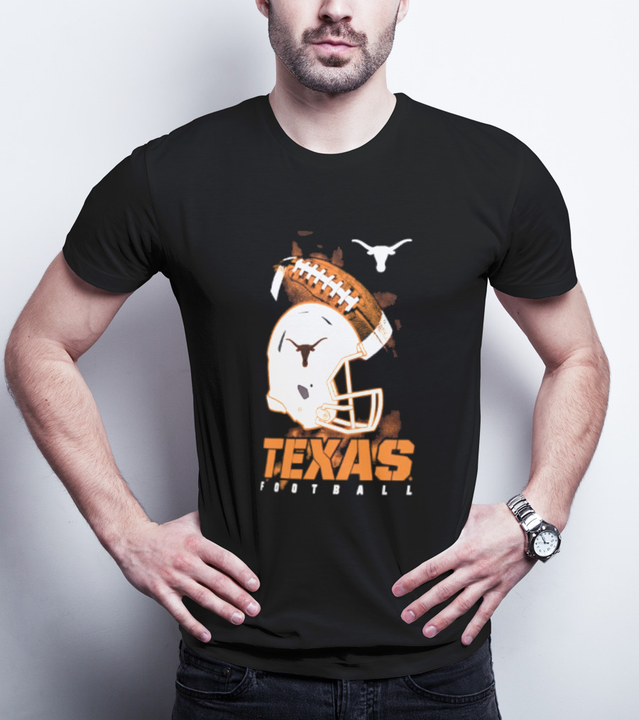 Texas Longhorns Football Helmet Glory NCAA Highlights T-Shirt