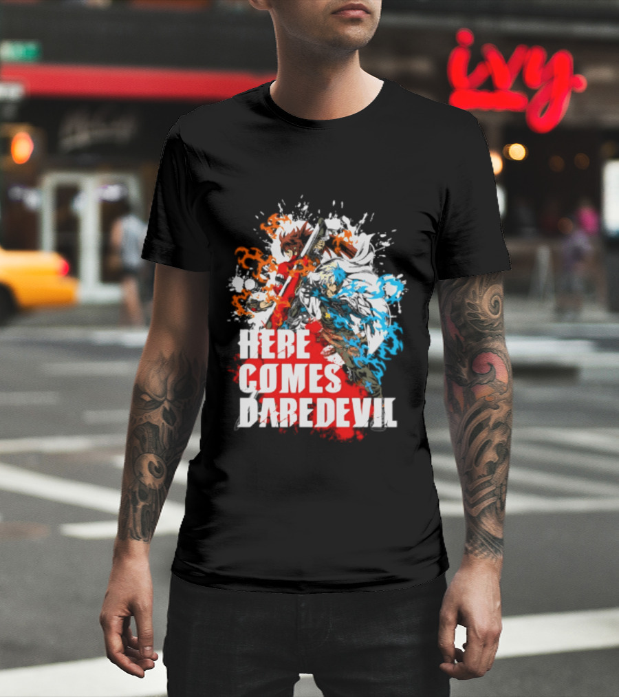 Here Comes Daredevil Guilty Sol Badguy Vibrant Splash T-Shirt