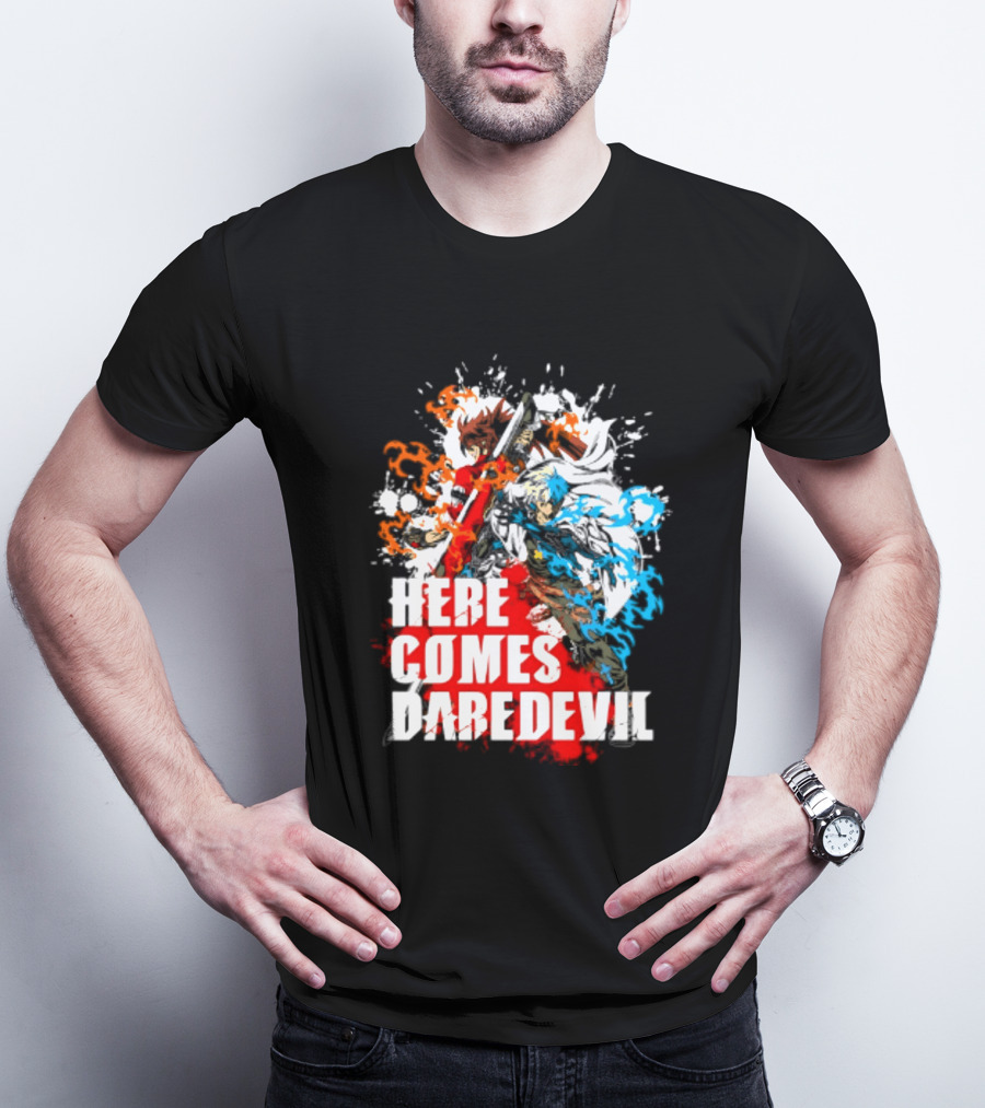 Here Comes Daredevil Guilty Sol Badguy Vibrant Splash T-Shirt