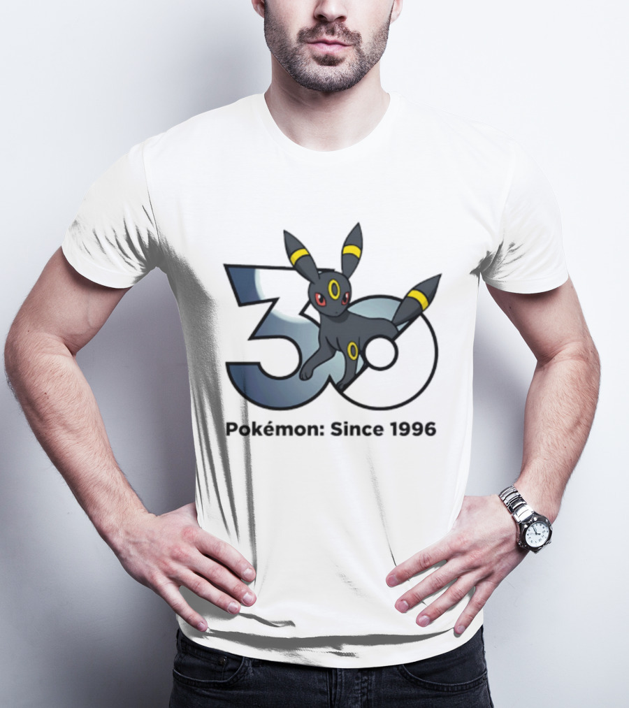 Umbreon Pokemon 30th Anniversary 1996 Celebration T-Shirt
