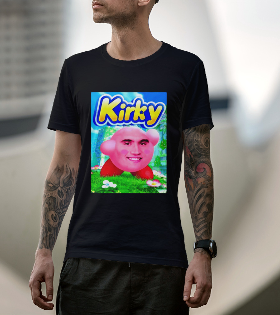 Kirky Charlie Kirk Kirby Meme T-Shirt