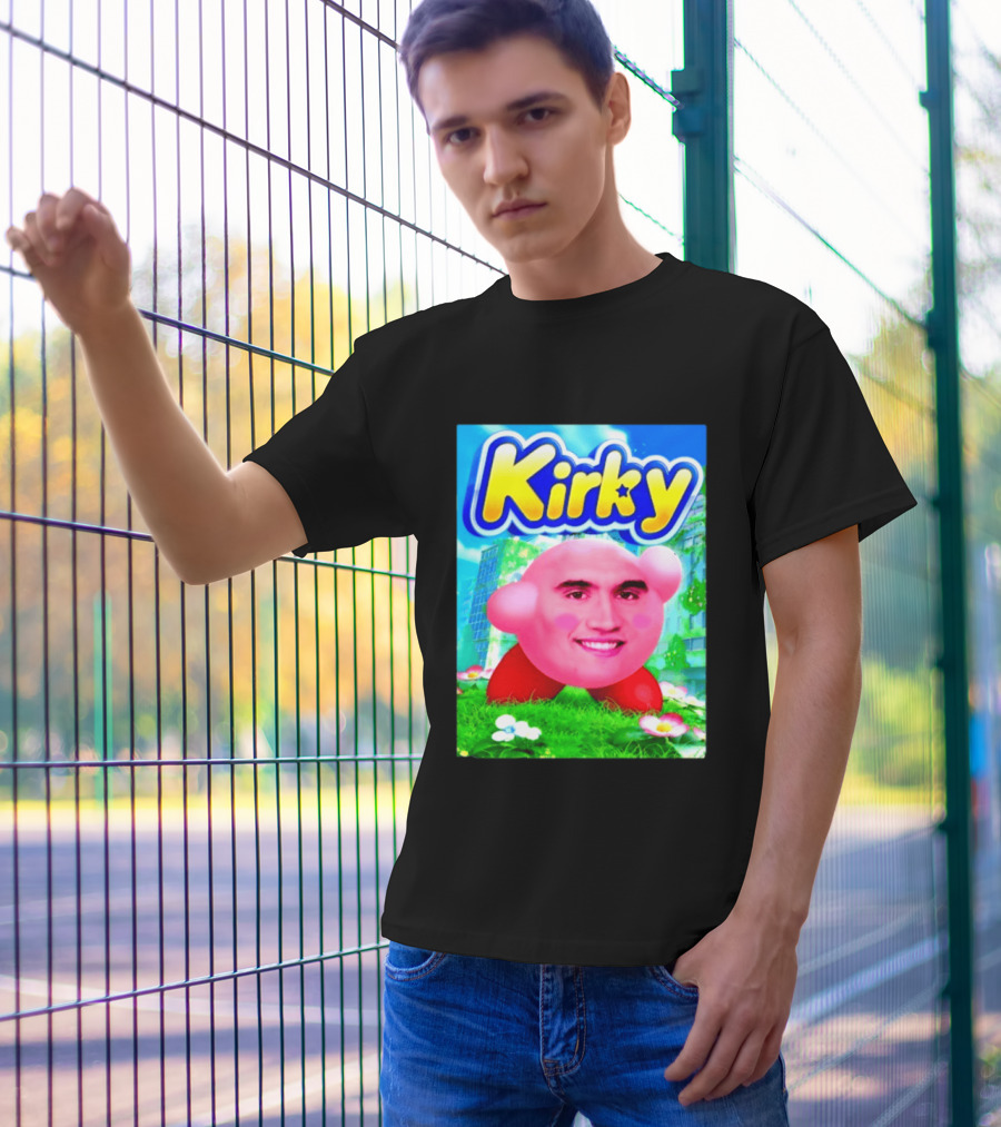 Kirky Charlie Kirk Kirby Meme T-Shirt