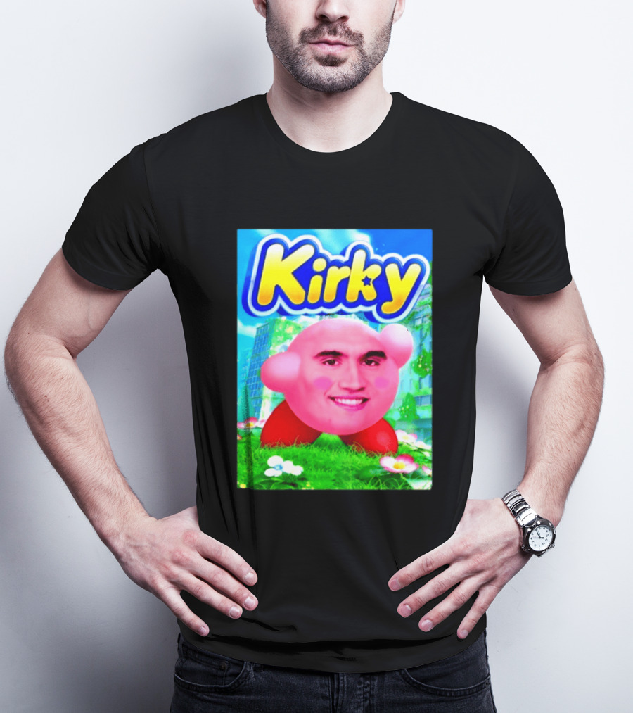 Kirky Charlie Kirk Kirby Meme T-Shirt