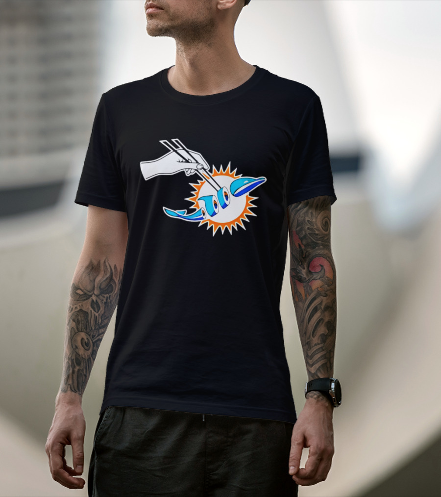 Maxx Crosby Las Vegas Raiders Sushi Miami Dolphin T-Shirt