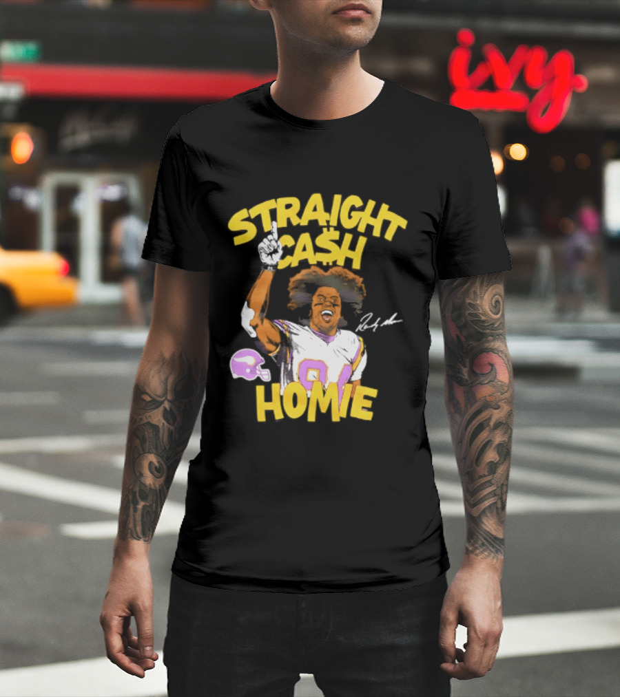 Minnesota Vikings Randy Moss Straight Cash Homie 84 T-Shirt