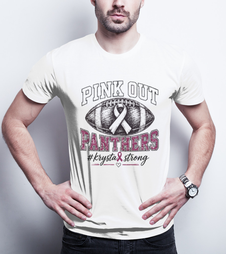 Plano East Pink Out Panthers Krysta Strong T-Shirt