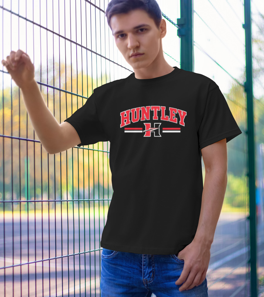 Huntley H High School Red Raiders Varsity Team Spirit T-Shirt