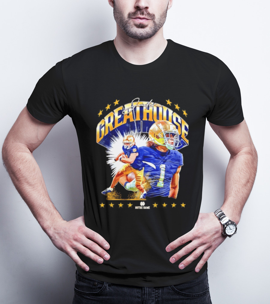 Jaden Greathouse Notre Dame NCAA Football Player Number 1 T-Shirt