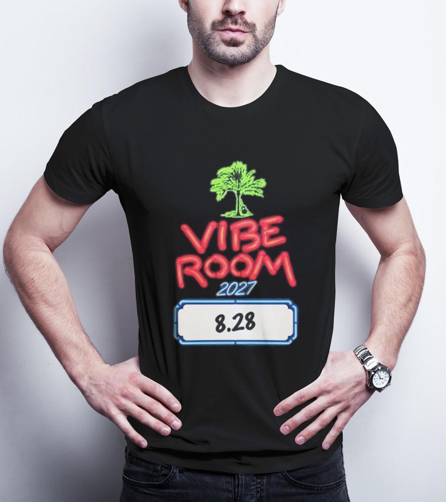 Kenny Chesney Vibe Room 8 28 2027 Tour Date Palm Tree T-Shirt