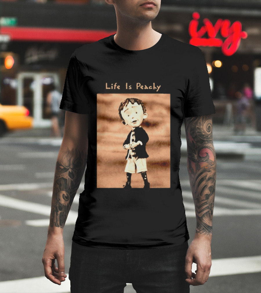 Life Is Peachy Korn Nu Metal Character Jonathan Davis T-Shirt
