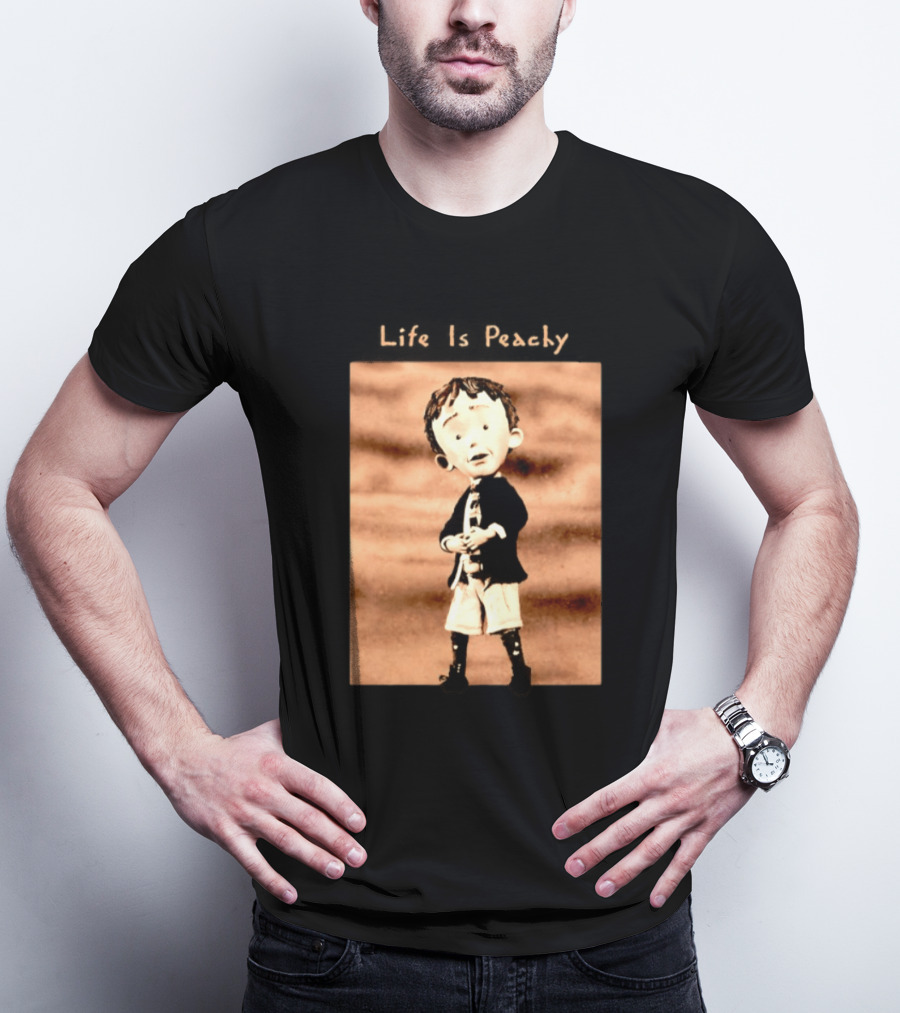 Life Is Peachy Korn Nu Metal Character Jonathan Davis T-Shirt