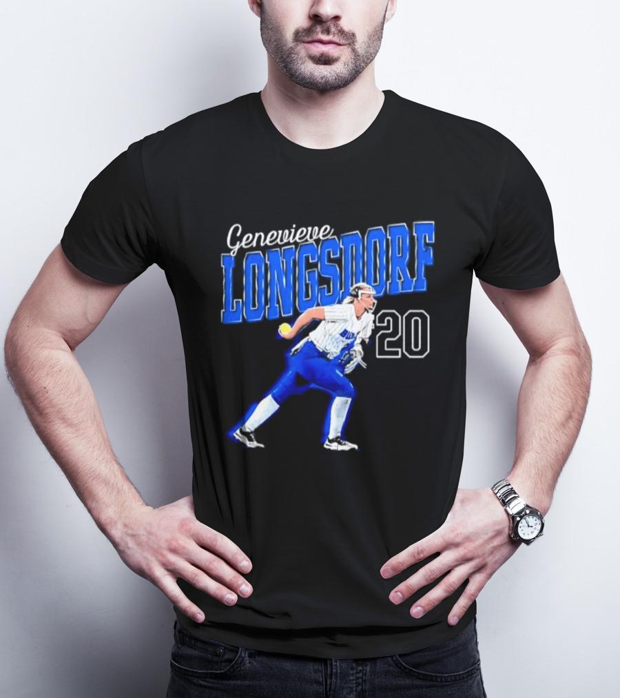 Genevieve Longsdorf 20 Buffalo Bulls NCAA Softball Player T-Shirt