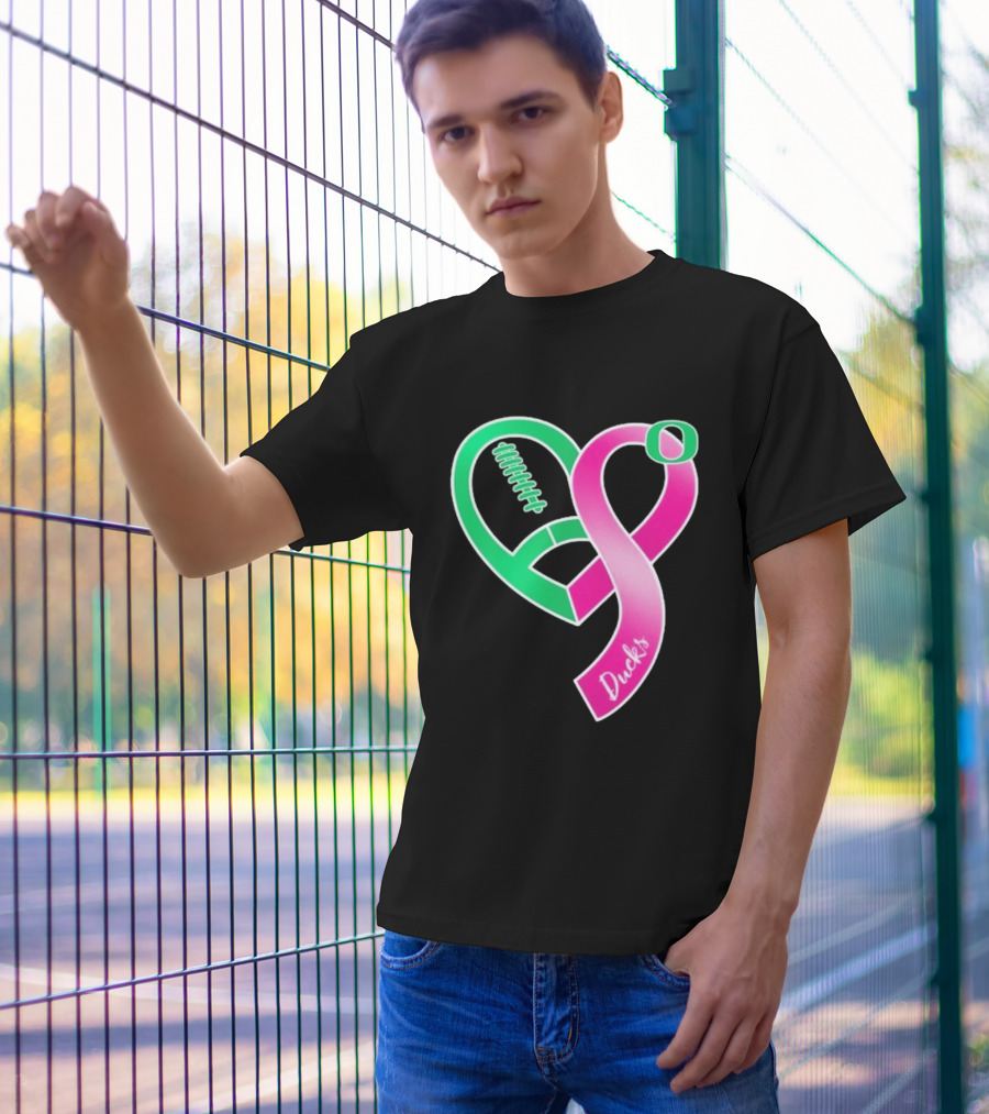 Oregon Ducks Pink Ribbon Breast Cancer Awareness 2026 T-Shirt