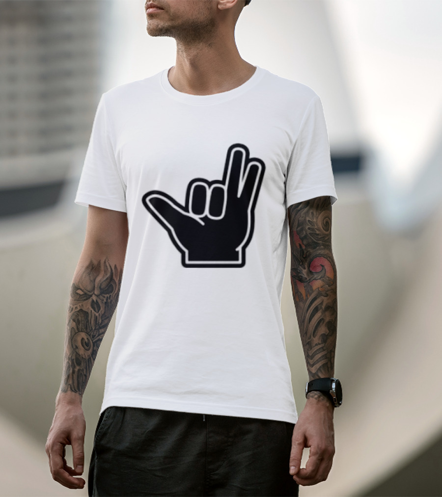 8Ro8 Store Hammajang Shaka Hand Sign Gesture T-Shirt