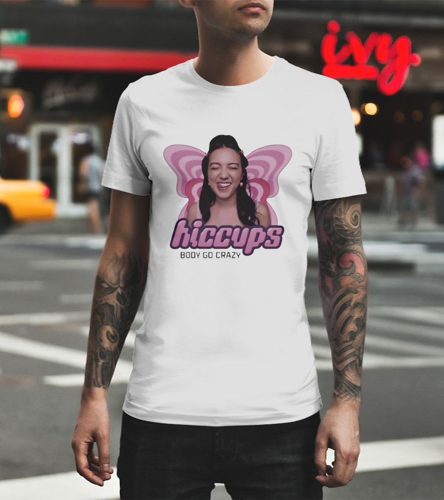 Hiccups Body Go Crazy Carly Pop Girlie FX Butterfly Wings T-Shirt