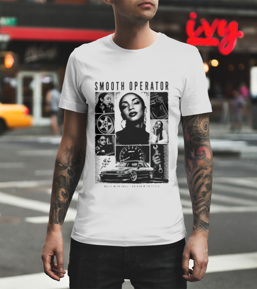 Smooth Operator Built With Soul Driven With Style Vintage Car Icon Retro Look T-Shirt