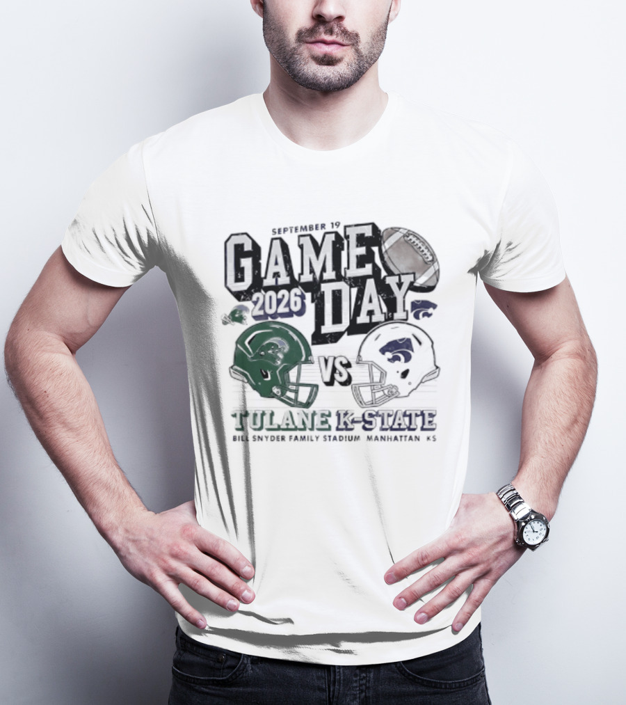 Gameday 2026 September 19 Tulane Vs K State Bill Snyder Family Stadium Manhattan KS T-Shirt