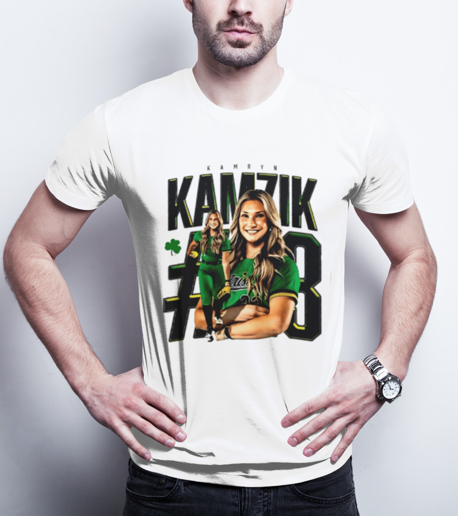 Kamryn Kamzik #23 Notre Dame NCAA Softball Player T-Shirt