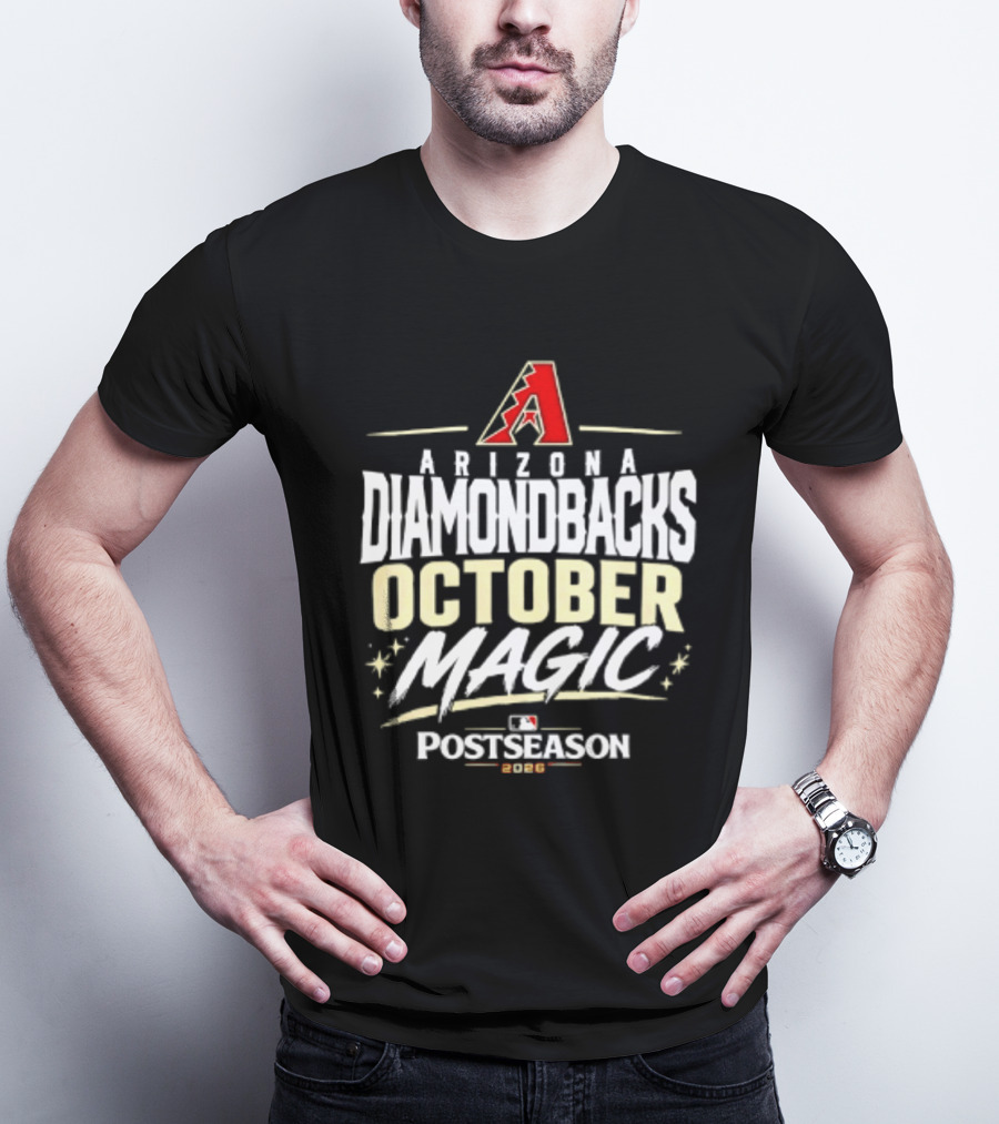 Arizona Diamondbacks October Magic 2026 MLB Postseason Celebration T-Shirt