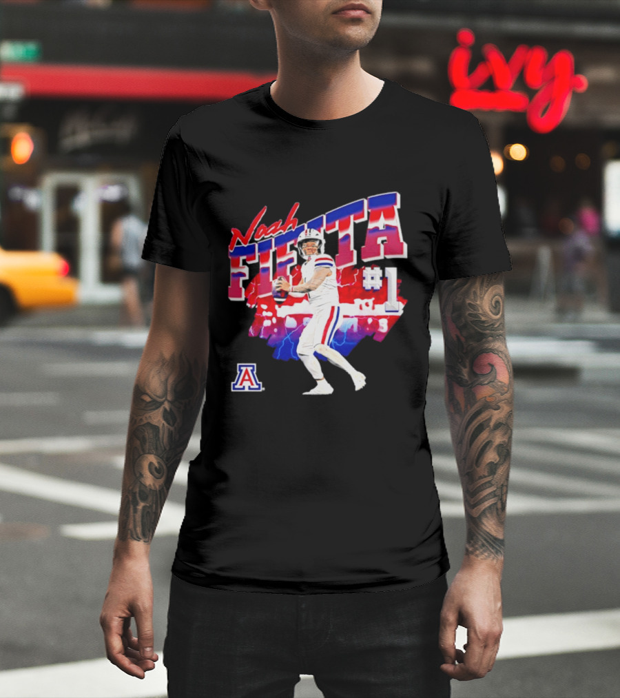 Noah Fifita Arizona Wildcats Number 1 Football Player T-Shirt