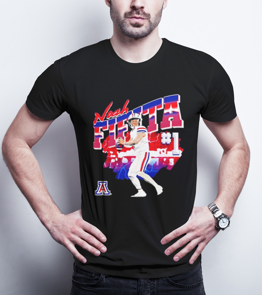 Noah Fifita Arizona Wildcats Number 1 Football Player T-Shirt