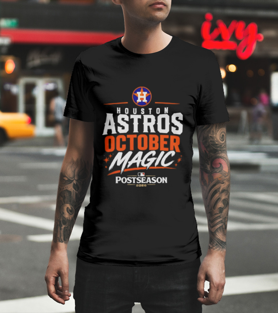 Houston Astros October Magic MLB Postseason 2026 T-Shirt