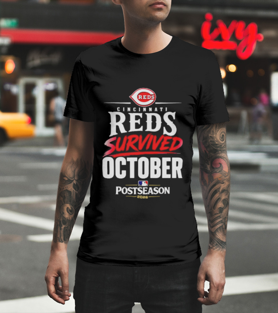 Cincinnati Reds Survived October 2026 MLB Postseason T-Shirt