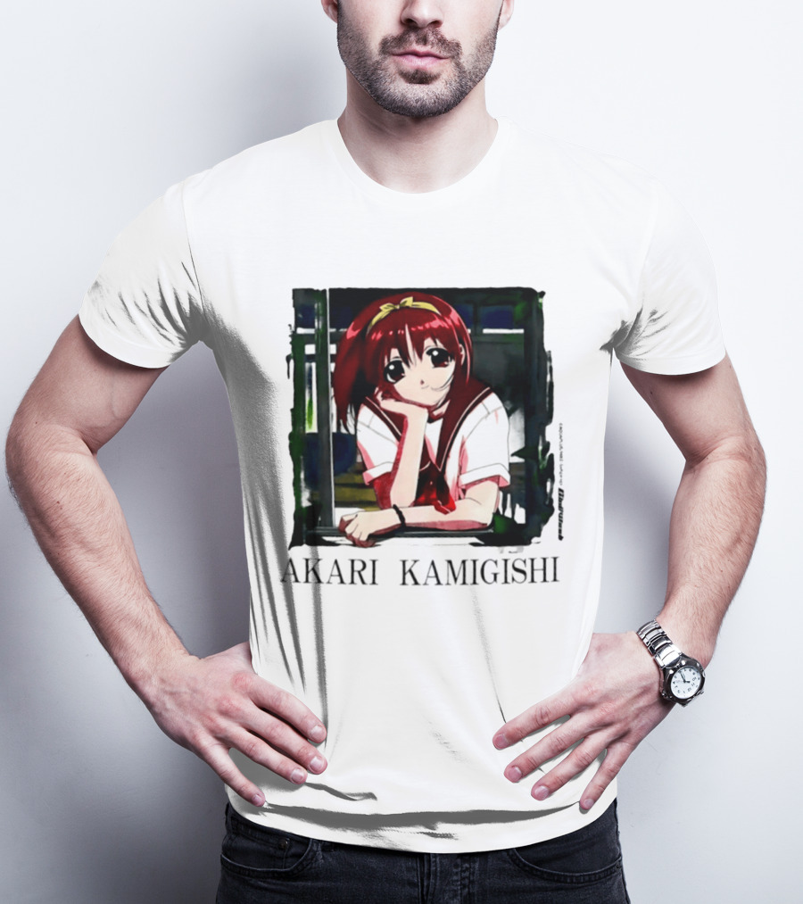Akari Kamigishi To Heart Anime Character Image T-Shirt