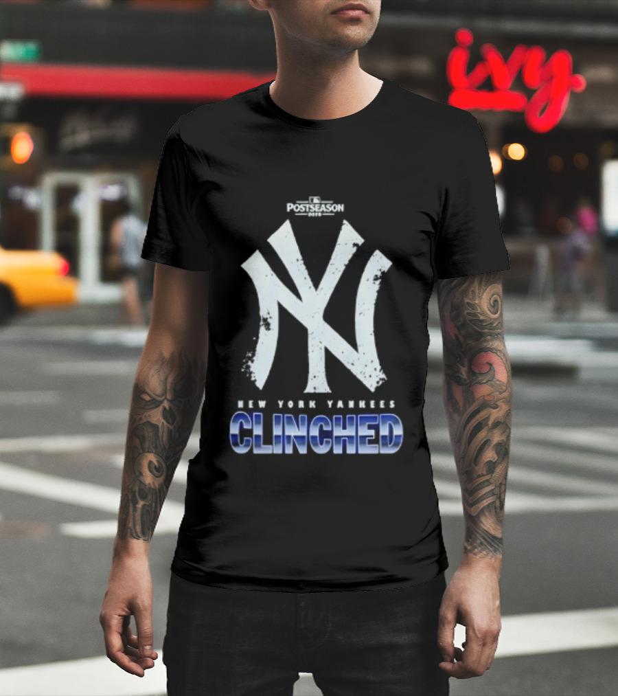 New York Yankees Clinched 2026 MLB Postseason Celebration T-Shirt