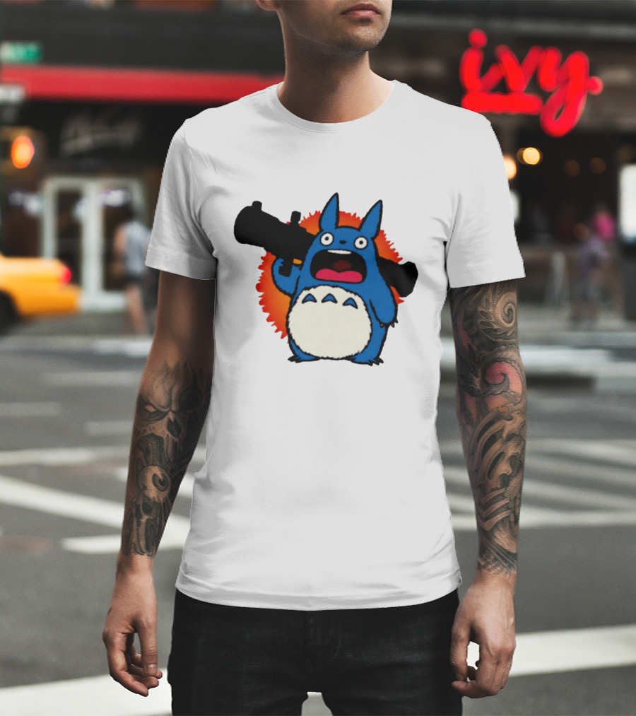 Chu Totoro My Neighbor Totoro Grenade Launcher Anime T-Shirt