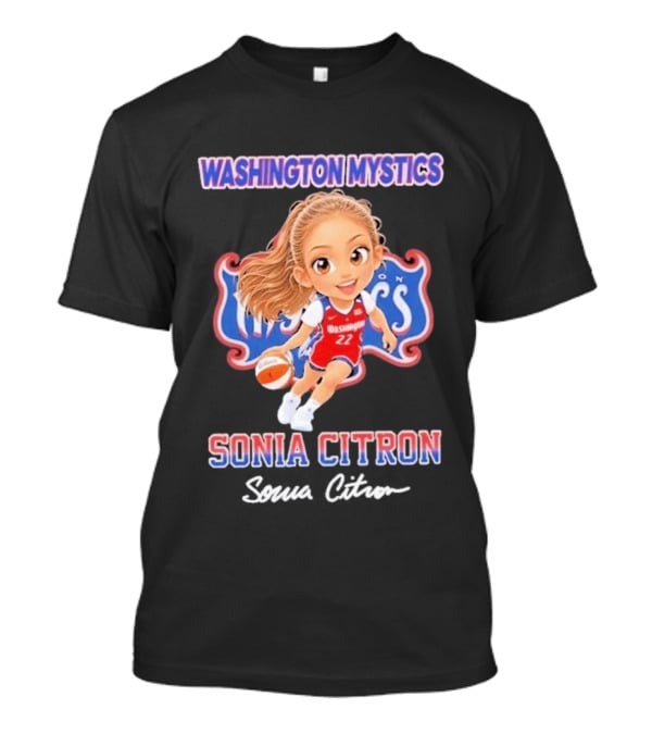 Washington Mystics Sonia Citron Basketball Player Caricature T-Shirt